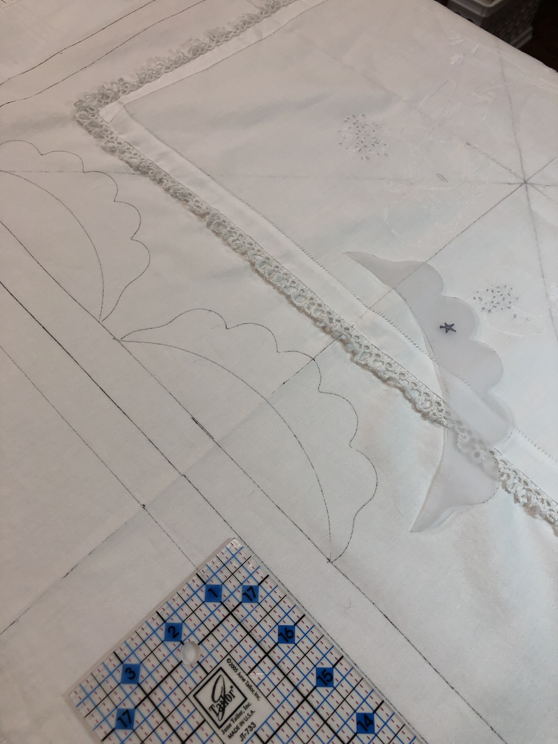 The Courtship, a Small Quilt From a Vintage Linen Pillow Cover ...