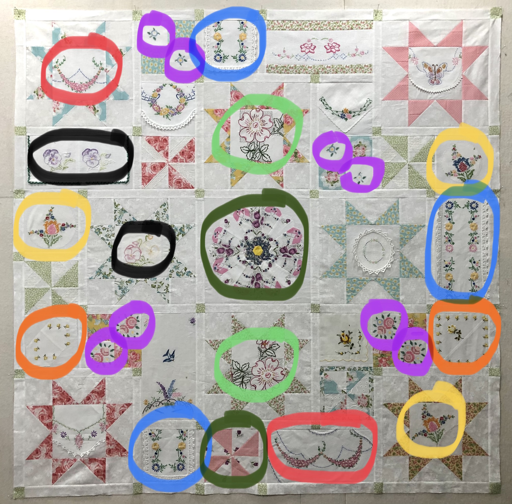 Let’s Make a Vintage Linens Quilt Together, Post #2 – Rhonda Dort
