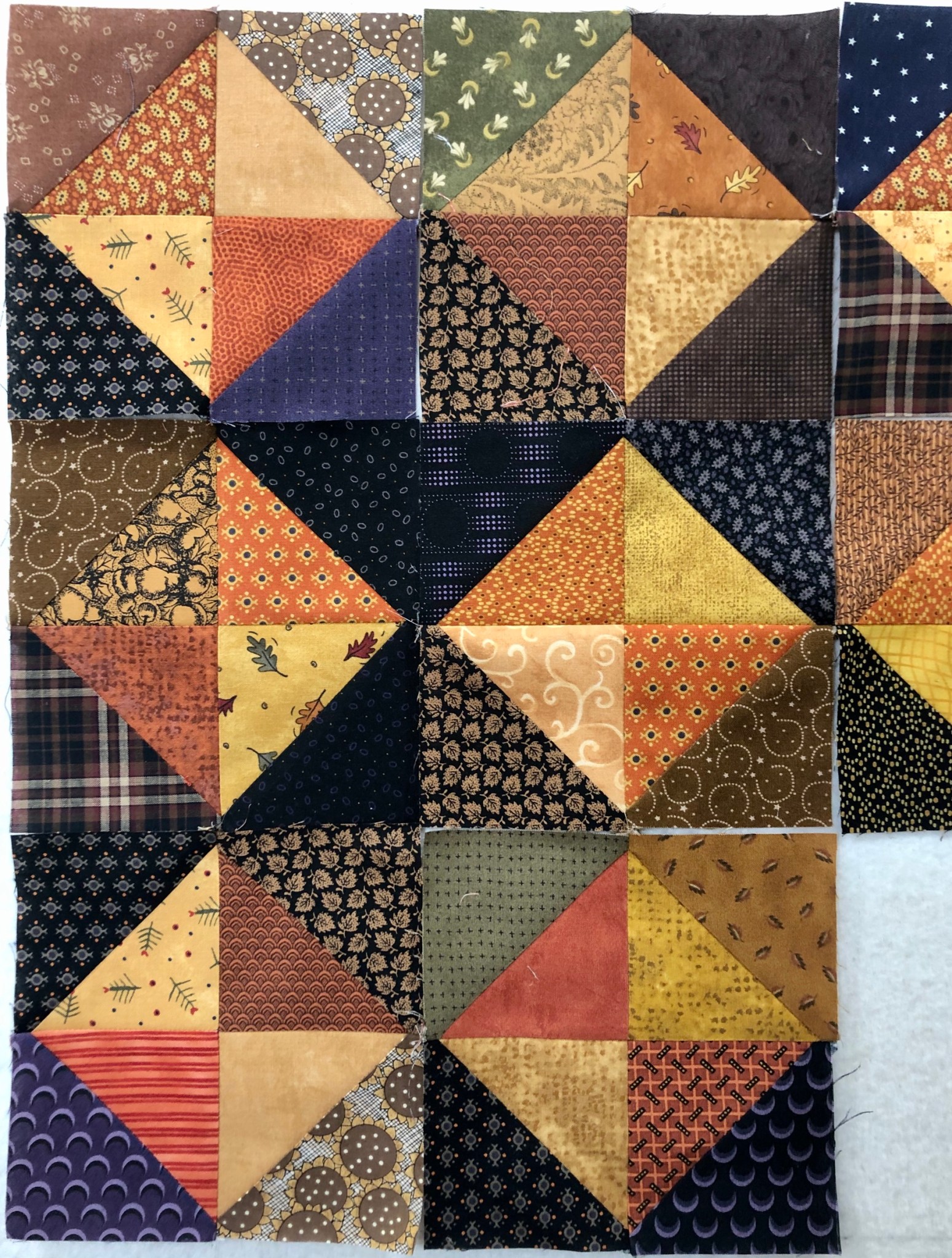 The Pumpkin Spice quilt, start to finish. – Rhonda Dort
