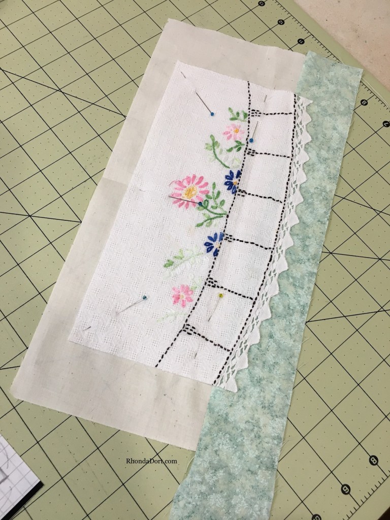 Vintage Linens Quilt #2, a Tutorial, Part 1. – Rhonda Dort